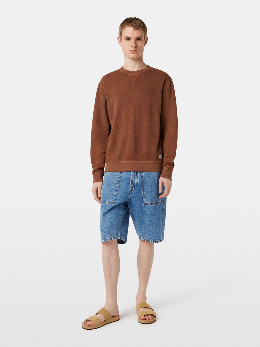 Regular Fit Garment Dyed Sweatshirt - Cold Brew – Guize Mens + Womens ...