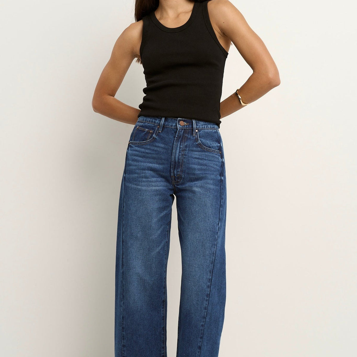 Varsity Forward Seam Barrel Jean - Deep Blue – Guize Mens + Womens Clothing